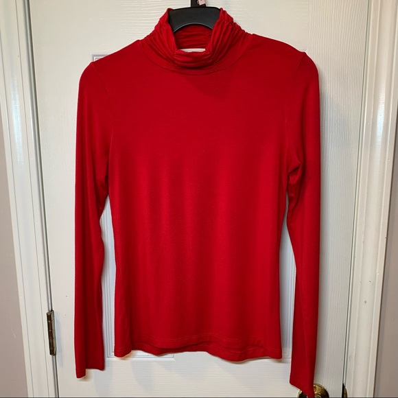 Jillian Nicole | Tops | Jillian Nicole Micromodalspandex Red Ruched ...